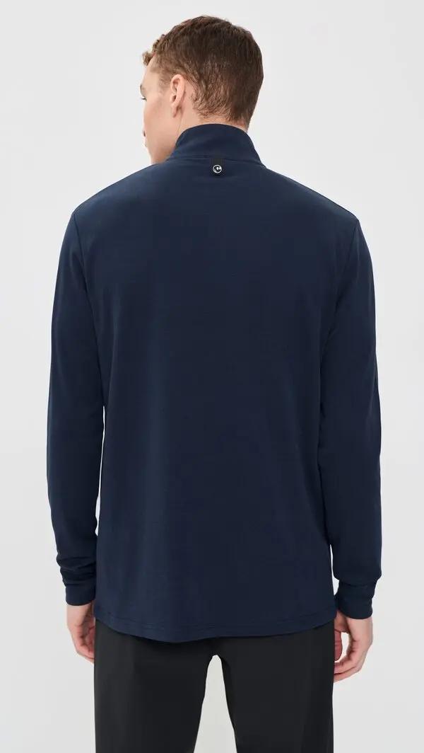 MALBON Mid-weight Stretch Jersey Quarter Zip Jacket