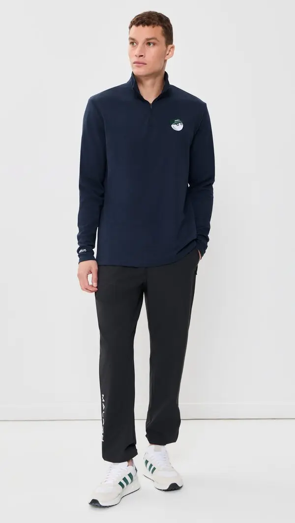 MALBON Mid-weight Stretch Jersey Quarter Zip Jacket