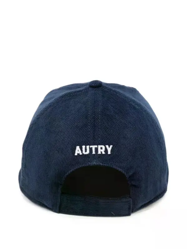 AUTRY Logo Embroidered Corduroy Baseball Cap