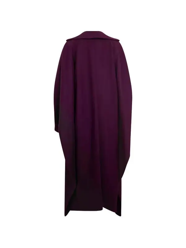 Alberta Ferretti Wide-sleeve Double-breasted Coat