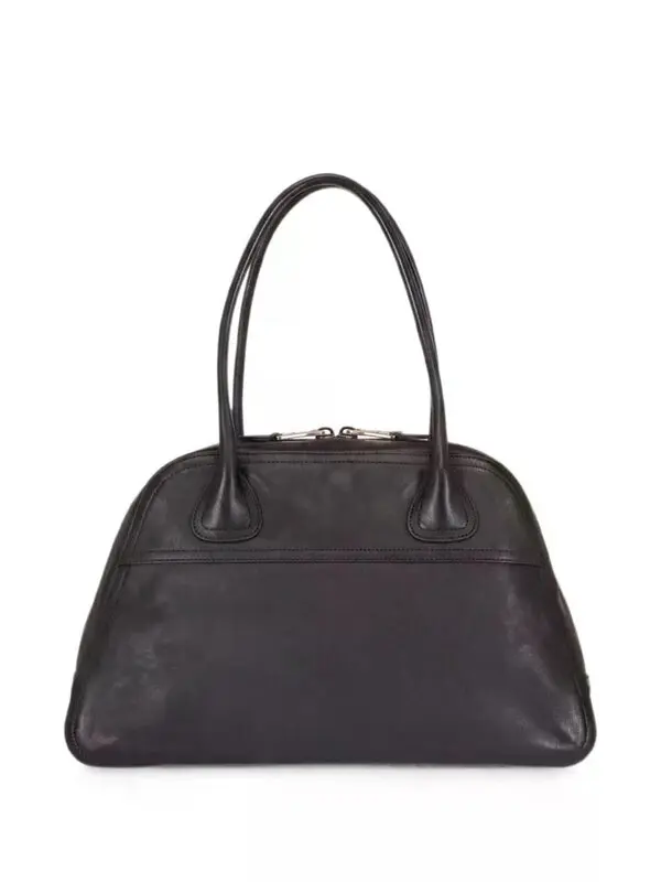 Miu Miu Medium Vivant Logo-embossed Leather Tote Bag