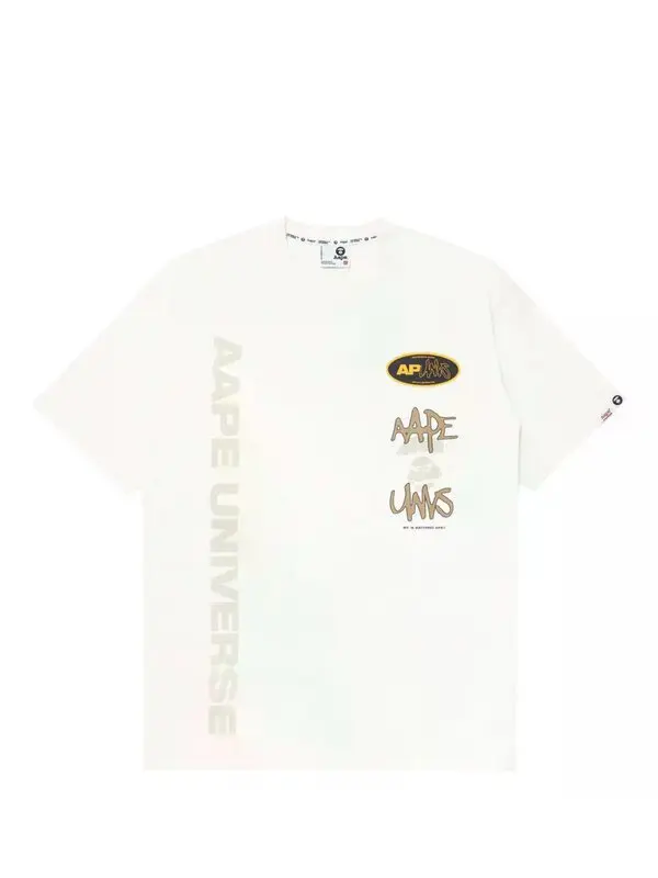 AAPE BY *A BATHING APE Moonface Logo-print T-shirt