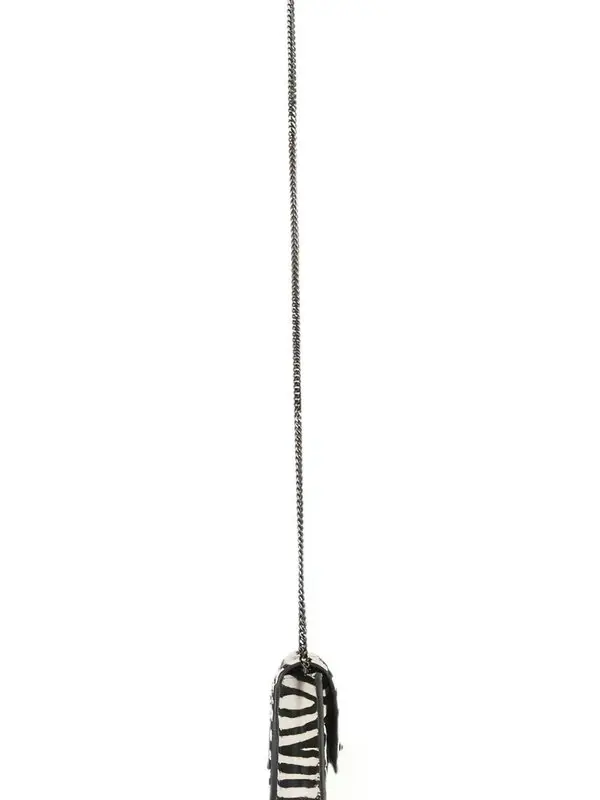 Akris Small Anouk Zebra-print Leather Clutch Bag