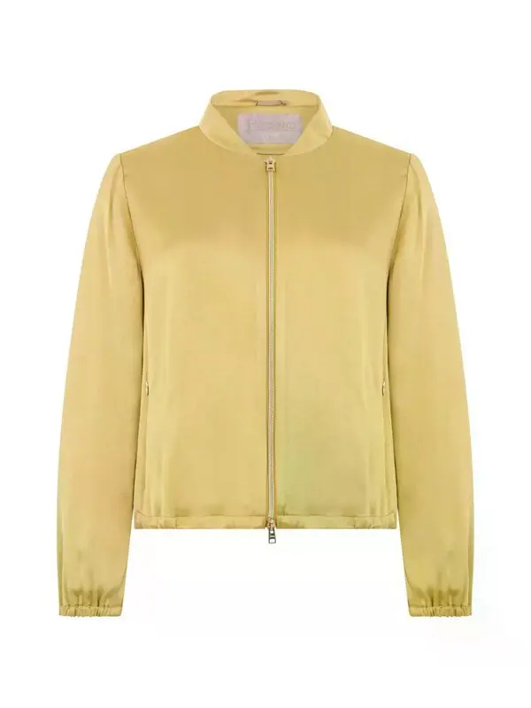 Herno Band-collar Bomber Jacket - Yellow