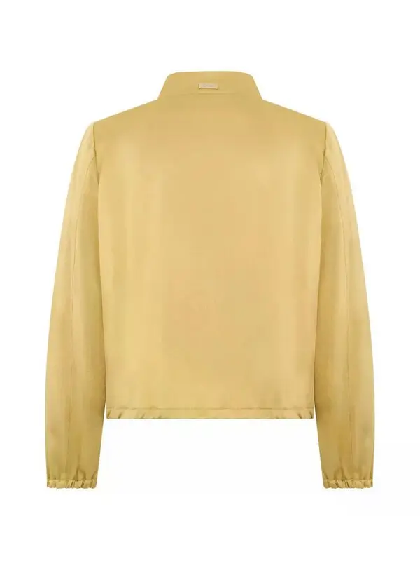 Herno Band-collar Bomber Jacket - Yellow