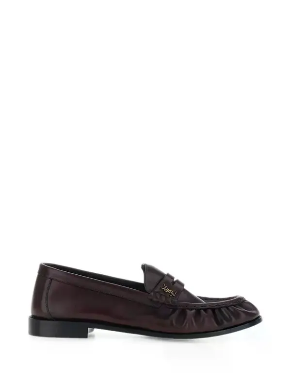 Saint Laurent Le Loafers Supple Smooth Leather - Brown