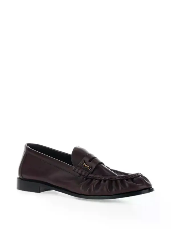 Saint Laurent Le Loafers Supple Smooth Leather - Brown