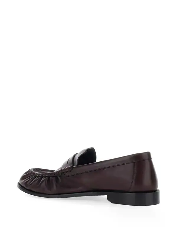 Saint Laurent Le Loafers Supple Smooth Leather - Brown