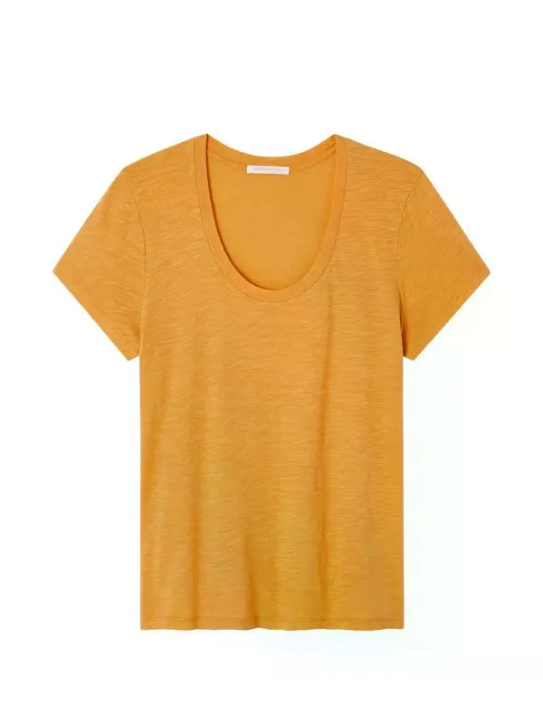 American Vintage Jacksonville Slub-cotton T-shirt - Yellow