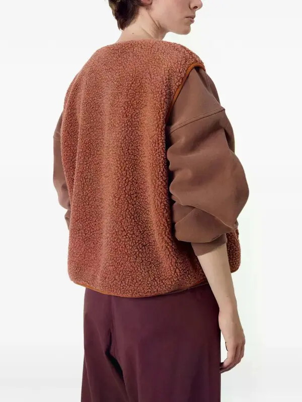 American Vintage Hoktown Shearling-effect Waistcoat