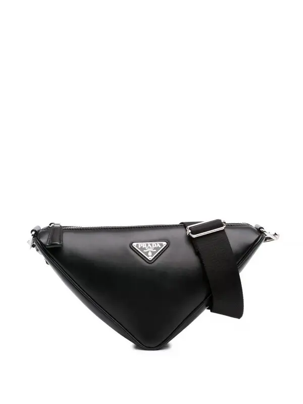 Prada Leather Triangle Crossbody Bag