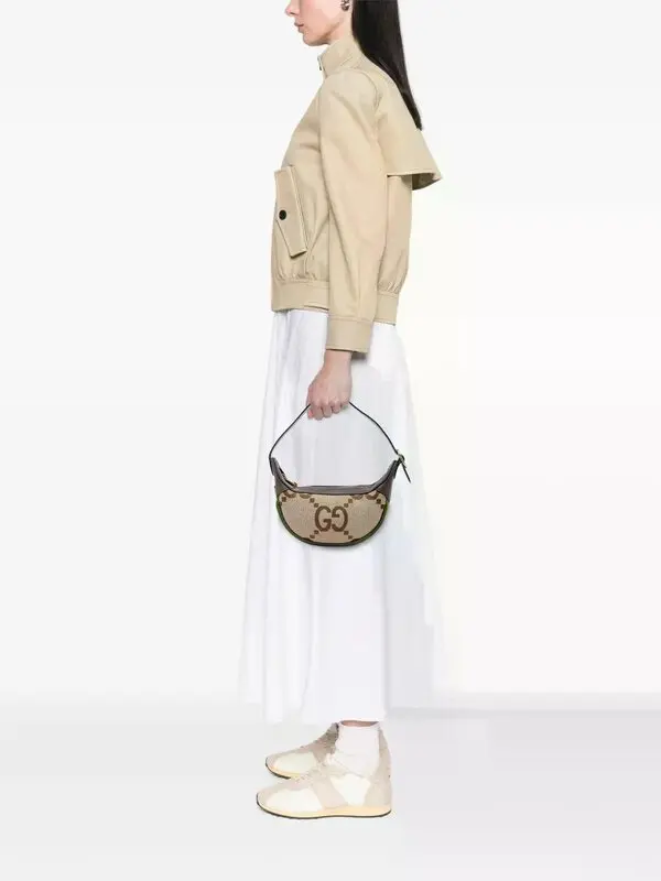 Gucci 2016-2026 Mini Jumbo Gg Canvas Web Ophidia Shoulder Bag