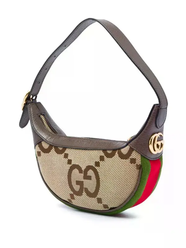 Gucci 2016-2026 Mini Jumbo Gg Canvas Web Ophidia Shoulder Bag
