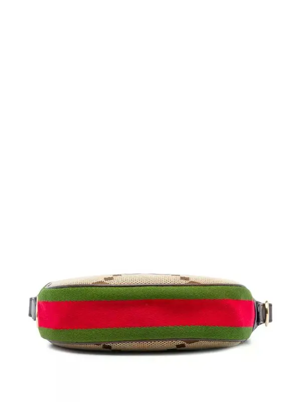 Gucci 2016-2026 Mini Jumbo Gg Canvas Web Ophidia Shoulder Bag
