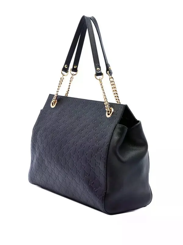 Gucci 2016-2026 Medium Guccissima Soft Signature Tote Bag