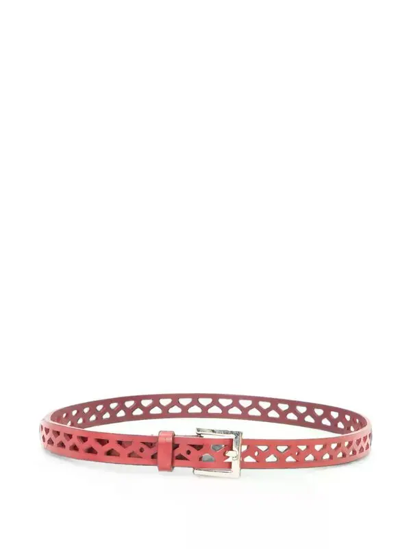 Alberta Ferretti Cut-out Leather Belt