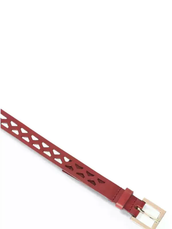 Alberta Ferretti Cut-out Leather Belt