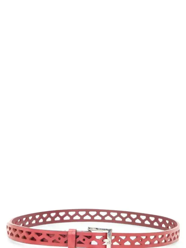Alberta Ferretti Cut-out Leather Belt