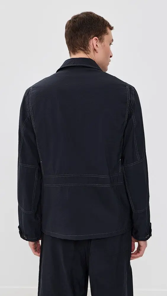 LEMAIRE 3d Pocket Zip-up Jacket - Squid Ink