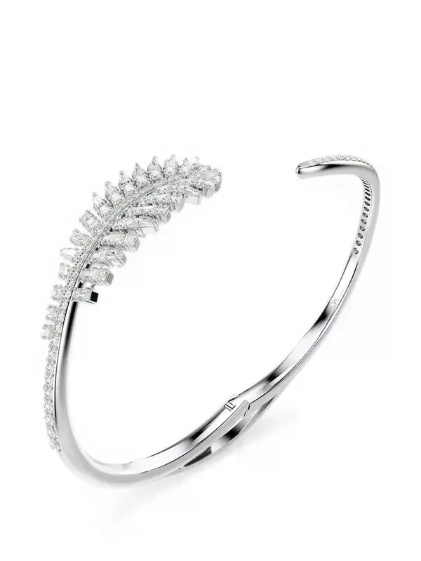 SWAROVSKI Crystal-embellished Feather Motif Bracelet