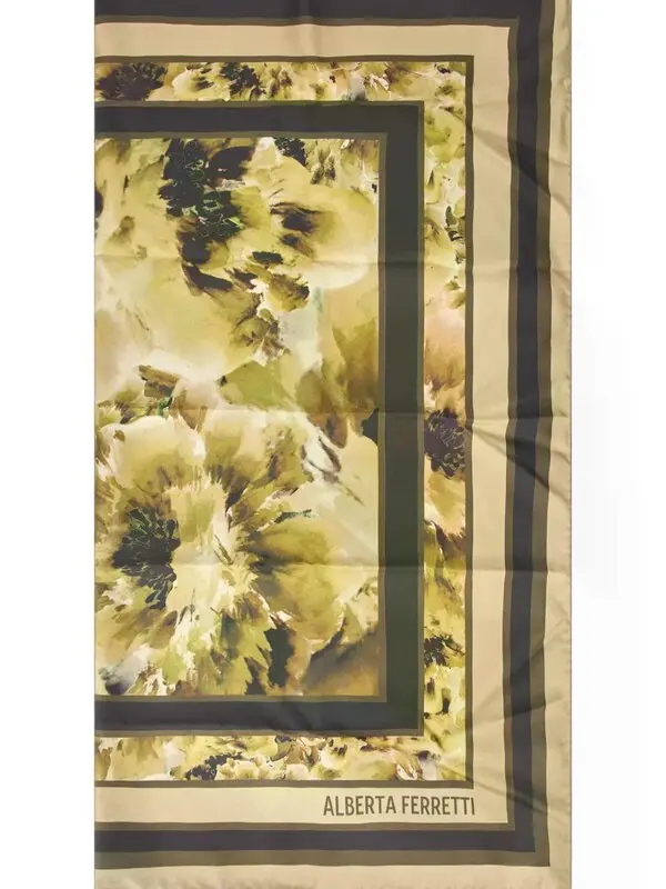 Alberta Ferretti Floral-print Silk Scarf