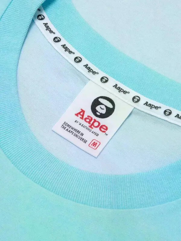 AAPE BY *A BATHING APE Moonface Embossed Panelled T-shirt