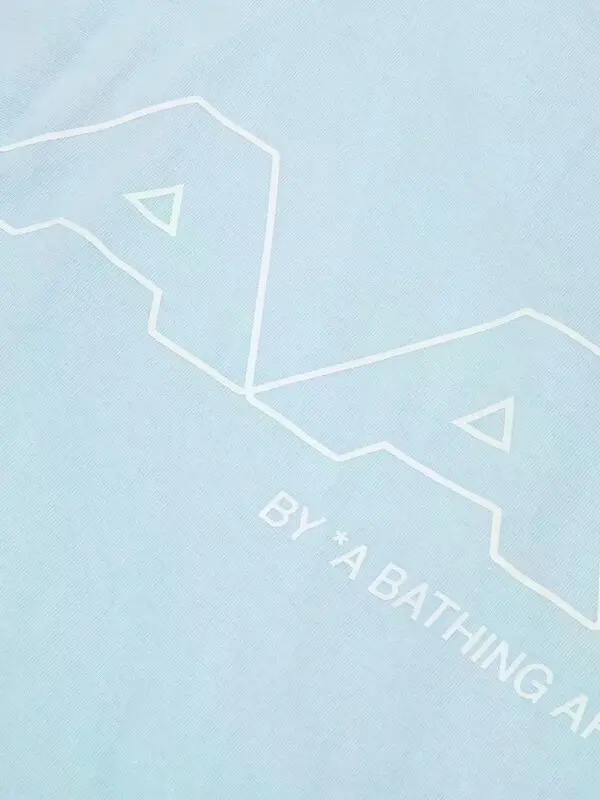 AAPE BY *A BATHING APE Moonface Embossed Panelled T-shirt