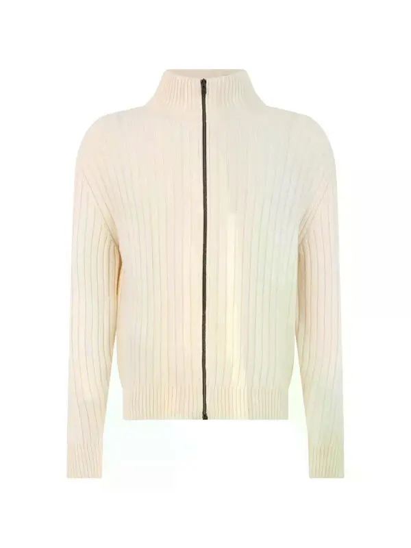 Herno Ribbed-knit Zip-up Cardigan