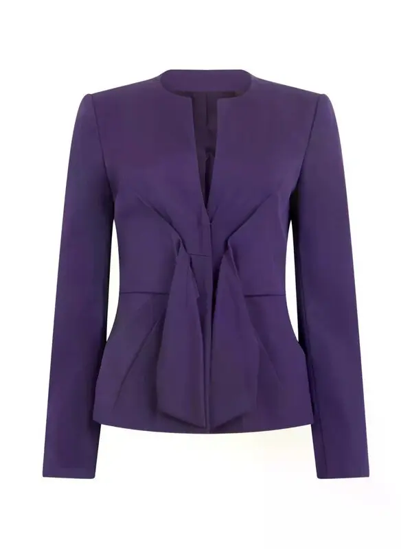 Alberta Ferretti Pleated Fitted Jacket
