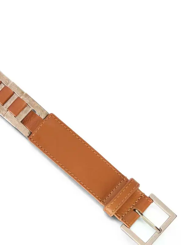 Alberta Ferretti Buckle-fastening Leather Belt