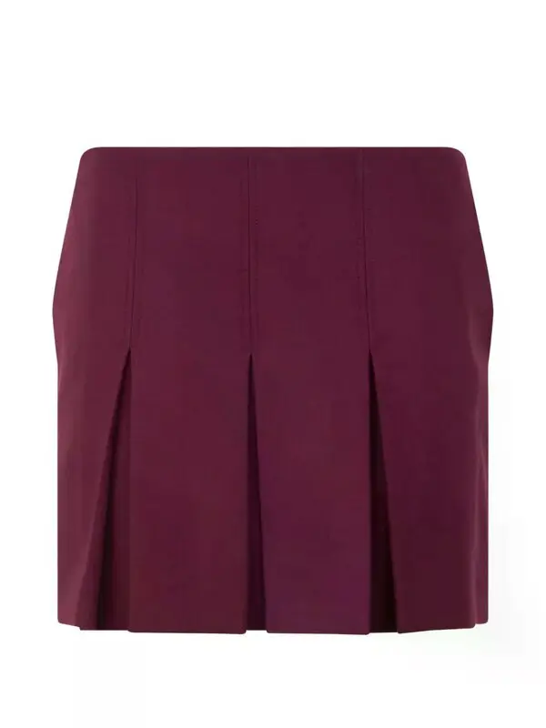 Alberta Ferretti Side-pockets Pleated Mini Skirt