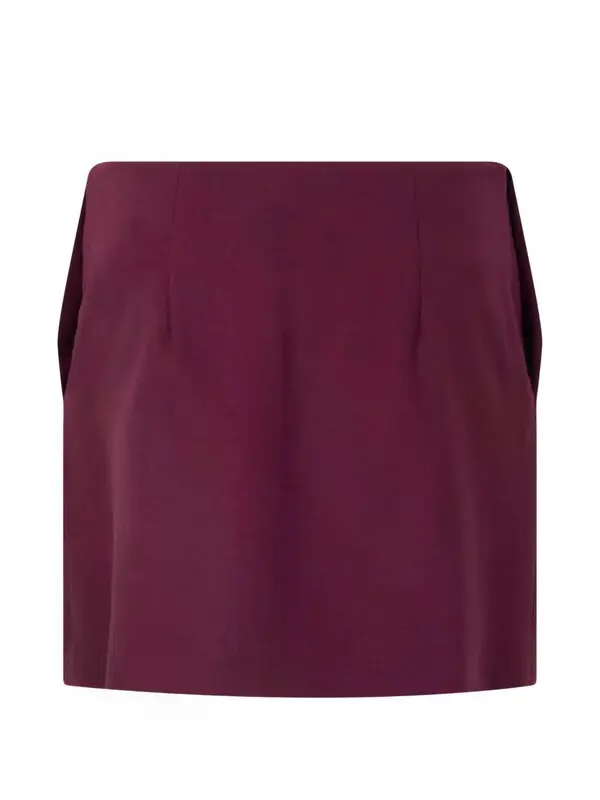 Alberta Ferretti Side-pockets Pleated Mini Skirt