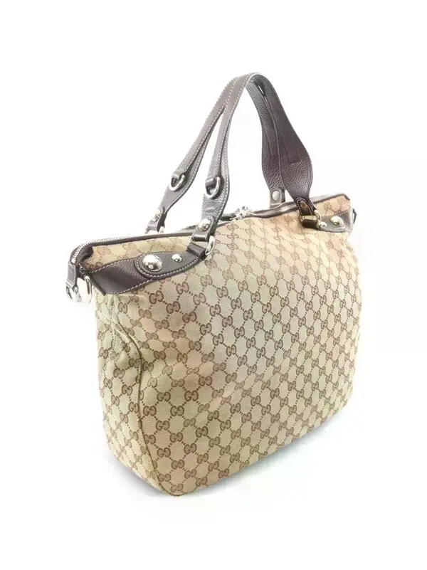 Gucci Gg Canvas Icon Bit Satchel