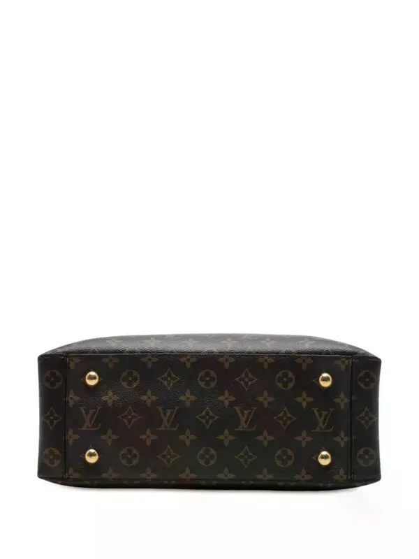 LOUIS VUITTON Monogram Flower Tote Satchel - Brown