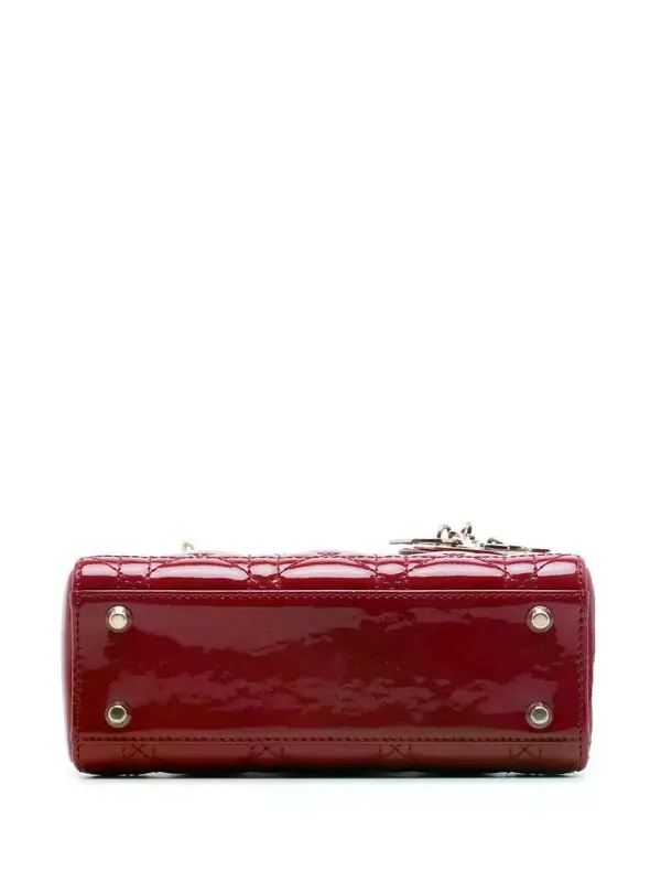 Dior 2018 Mini Patent Cannage Lady Satchel