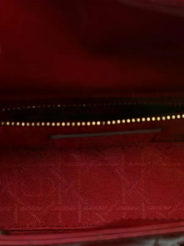 Dior 2018 Mini Patent Cannage Lady Satchel