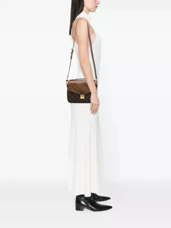 LOUIS VUITTON 2018 Monogram Reverse Pochette Metis Satchel