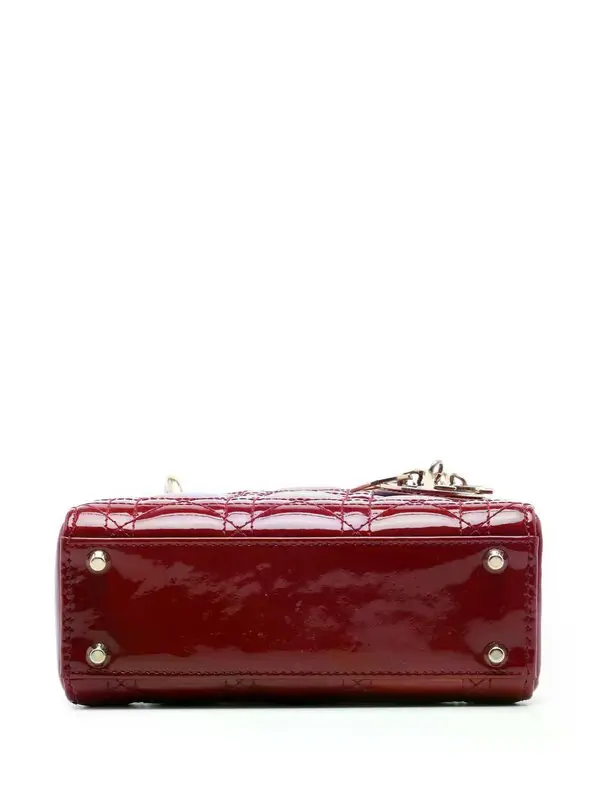 Dior 2017 Mini Patent Cannage Lady Satchel