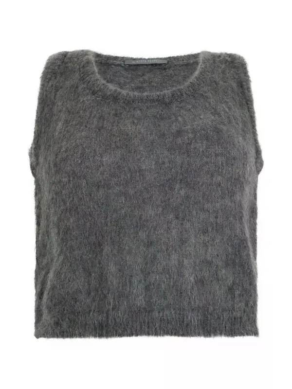 Alberta Ferretti Brushed-finish Vest - Grey
