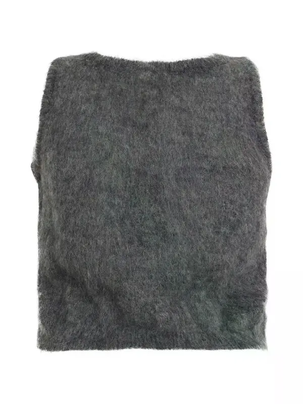 Alberta Ferretti Brushed-finish Vest