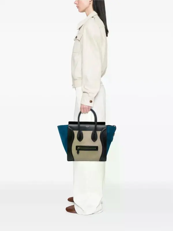Celine Mini Luggage Tote Bag - Neutrals