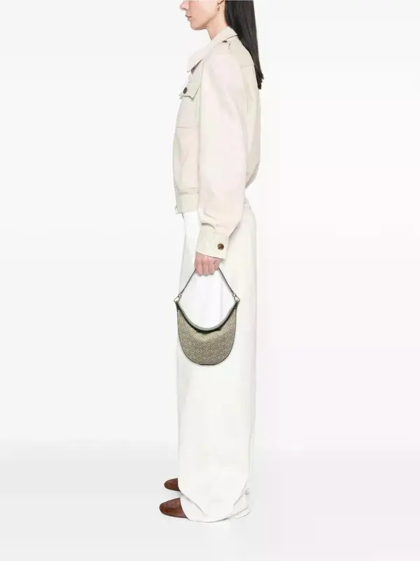 Loewe 2022 Anagram Canvas Luna Hobo Bag