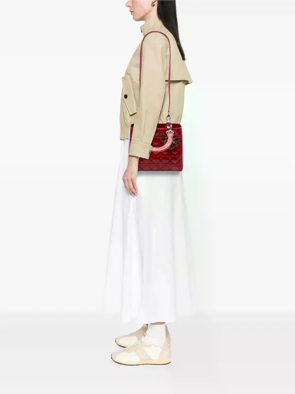 Dior 2013 Medium Patent Cannage Lady Satchel