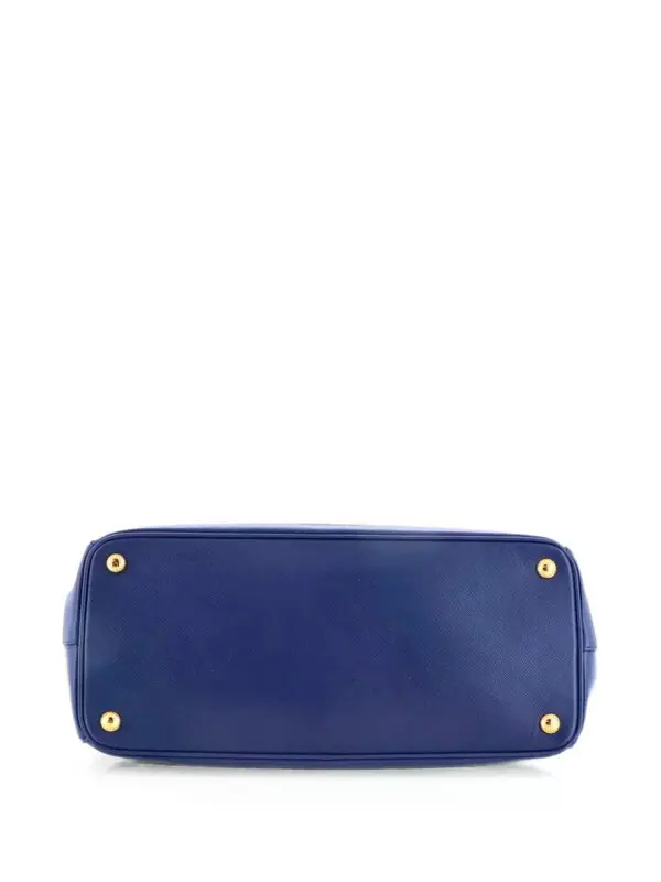 Prada Double Zip Lux Saffiano Leather Medium Tote Bag