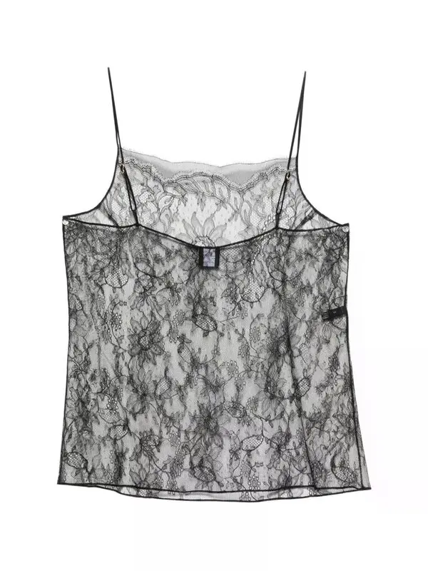 Carine Gilson Lace Silk Blouse