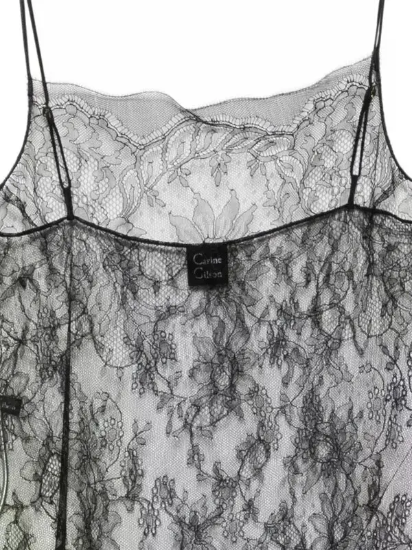Carine Gilson Lace Silk Blouse