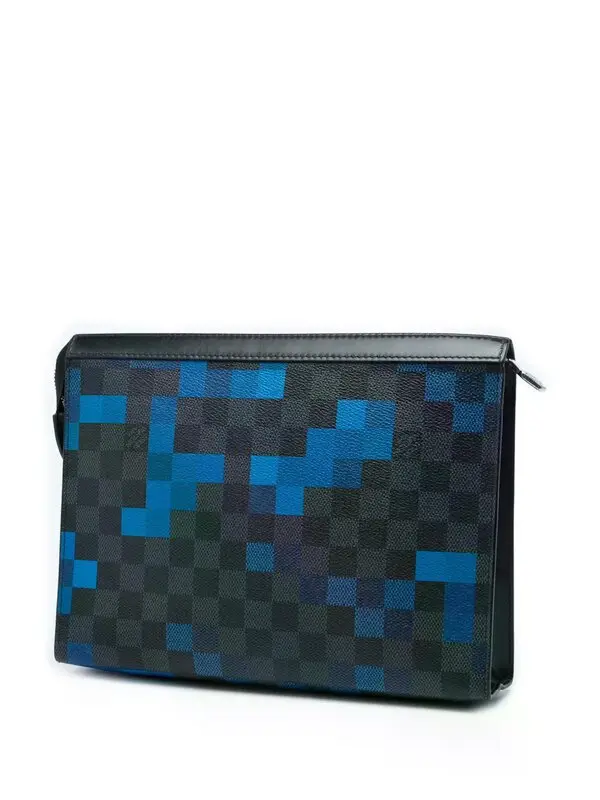 LOUIS VUITTON Damier Graphite Pixel Pochette Voyage Mm Clutch Bag