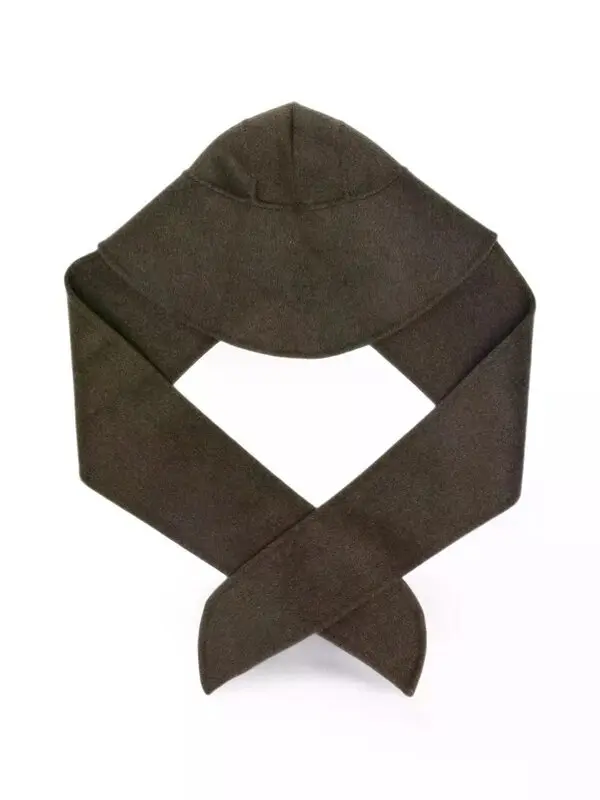 Soeur Faron Scarf-detail Bucket Hat - Green