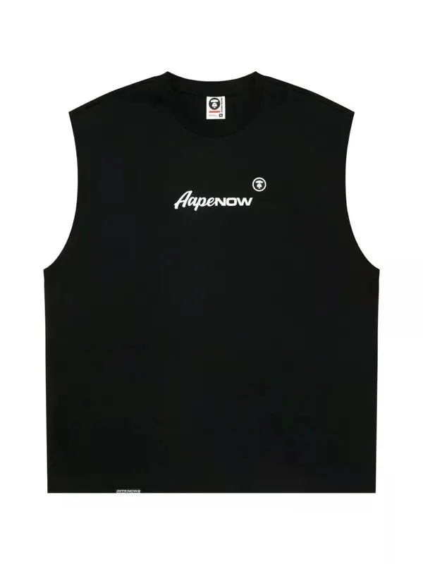 AAPE BY *A BATHING APE Moonface Logo-patch Tank Top