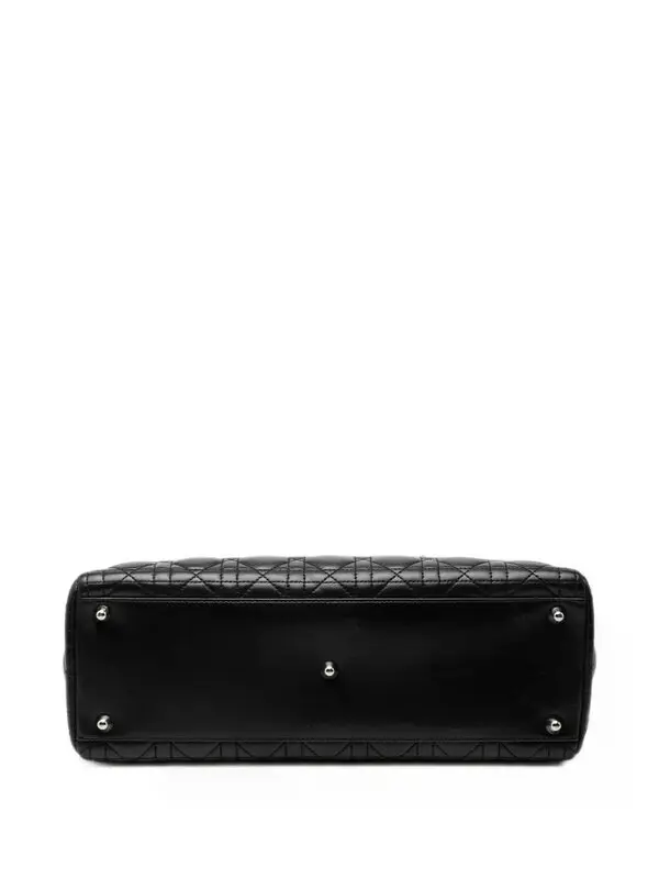 Dior 2007 Large Lambskin Cannage Lady Satchel